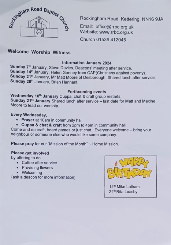 Photos - Rockingham Road Baptist Church